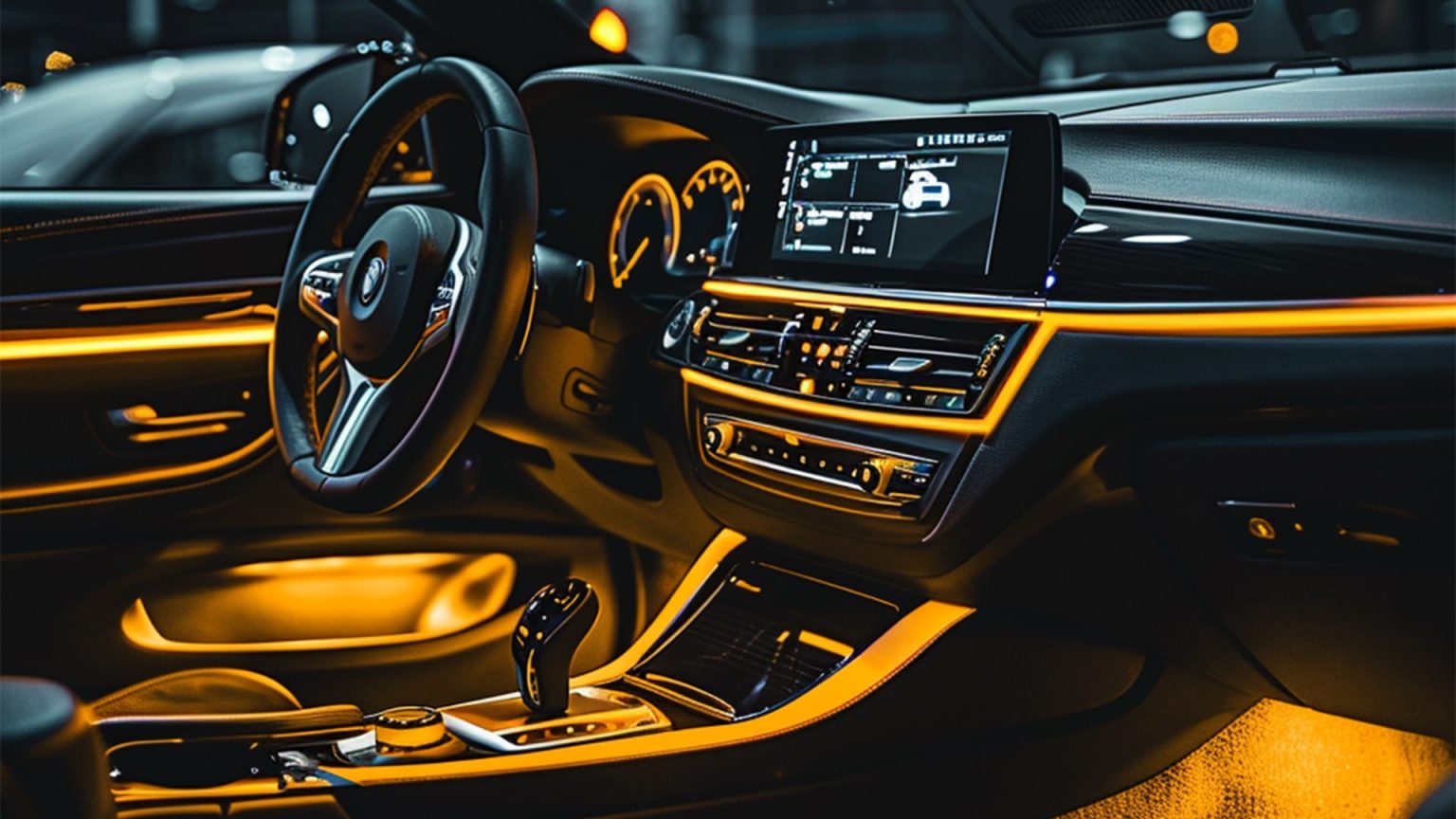 Ambient, oświetlenie wnętrza samochodu - Auto Gamma Kraków